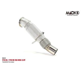 Mach5 BMW F15 X5 / F16 X6 35i N55 3.0T 高流量直通 當派 排氣管(35i N55 3.0T)