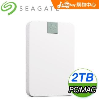 【SEAGATE 希捷】Ultra Touch 2TB 外接硬碟《雲朵白》STMA2000400