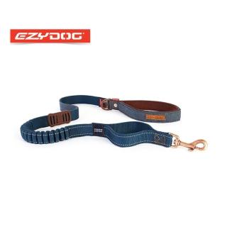 【EZYDOG】零拉力牽繩48/120cm 時尚丹寧款(寵物牽繩 狗狗牽繩 彈力牽繩)