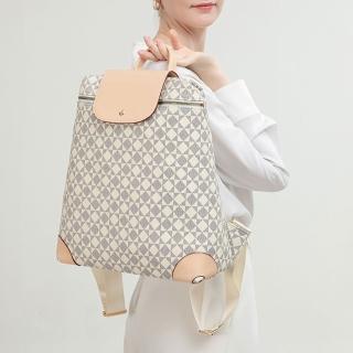 【MoonDy】老花包包 大容量 休閒包包 旅行背包 女生禮物 電腦包包 耐磨耐髒 雙肩包 輕便包包 包包 後背包