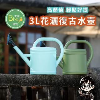 Bingo賓購 3L大容量花灑澆水壺 家用園藝復古灑水壺 綠植盆栽澆花壺 多肉養花澆水壺 可愛水壺 大容量 高顏值 澆花
