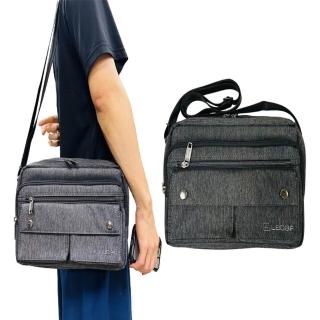 【SNOW.bagshop】斜側包大容量防水尼龍二層主袋+外袋共七層可A4紙