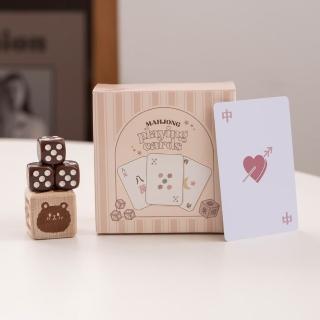 【MYUMYU 沐慕家居】MYUMYU訂製麻將撲克牌 塑膠牌 寬牌 橋牌 紙牌 防水牌 交換禮物