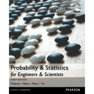 【Pearson】Probability & Statistics for Engineers & Scientists 9/e GE E ...