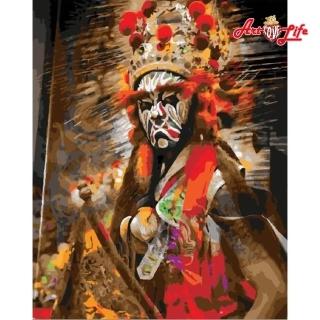【ArtLife 藝術生活】TW034_台灣風情誌-官將首40*50CM(數字油畫 DIY DIY數字油畫 交換禮物 畫畫玩具)
