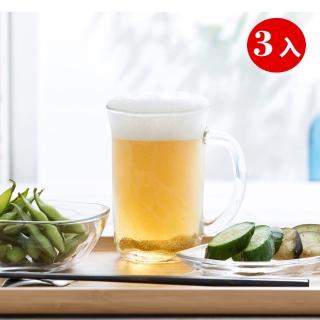 【ADERIA】日本手仿陶啤酒杯3入組310ml