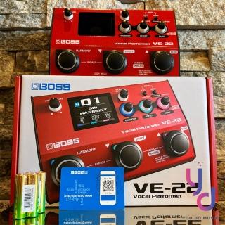 Boss VE22 Vocal 專業級 主唱 人聲 效果器 直播 公司貨 五年保固 echo reverb(boss 效果器)