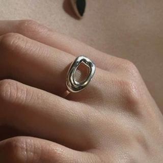 【KEDDY】橢圓戒指-簡約-S925純銀-開口戒-幾何形-金戒指-INS風-時尚-戒指-純銀戒指-小眾飾品-生日禮物-禮物