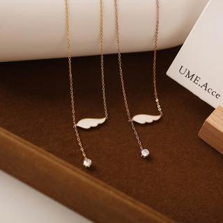 【UME.Acce】鈦鋼項鍊 天使之翼 | 洗澡可戴/不退色項鍊/短鍊