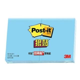【3M】3M Post-it 利貼 狠黏可再貼便條紙-621S-2C 藍 墊腳石購物網