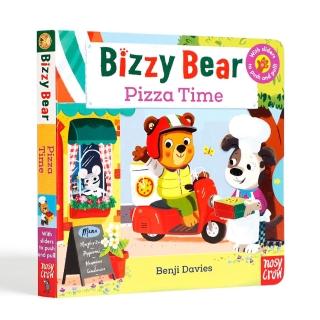 硬頁遊戲書 Bizzy Bear: Pizza time 附故事音檔(QR code聽音檔)