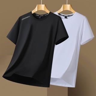 2025夏天 大尺碼男裝 L-8XL 冰絲透氣衣 運動衣 速乾衣 短袖t恤男 涼感T恤 涼感衣 登山排汗衣 男吸濕排汗衣 健身衣 排汗衣 排汗衫 運動上衣