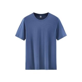 2025夏天 M-8XL 大尺碼男裝 涼感衣 涼感t恤 男上衣短袖 冰絲 冰絲上衣 速乾衣 排汗衣 排汗衫 彈力t恤 短袖T恤 運動衣 健身衣