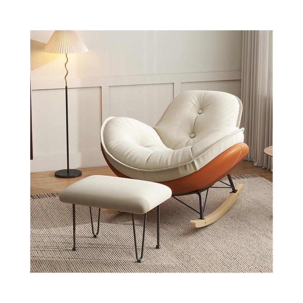 Suwoo 舒窩 蝸牛搖搖椅 懶人沙發躺椅（客廳輕奢逍遙椅/蛋殼陽台躺椅）