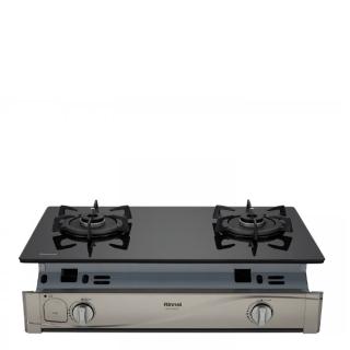 【林內】感溫二口爐嵌入爐感溫爐(與RBTS-Q230G(B)同款)瓦斯爐天然氣RBTS-Q230G(B)_NG1 基本安裝