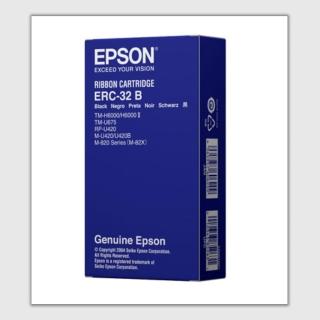 【EPSON】★原廠 ERC-32B ERC32/ERC-32 B 黑色 收銀機 原廠色帶 適用機型 A600 PM-530 等