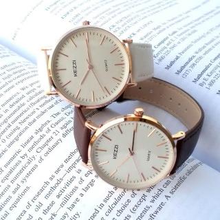 【KEZZI】KEZZI韓港品牌 大錶徑造型風格設計+鏡面貼膜 台灣現貨當天出 日本機芯質感皮帶+可配對錶 保證正品 K1687G