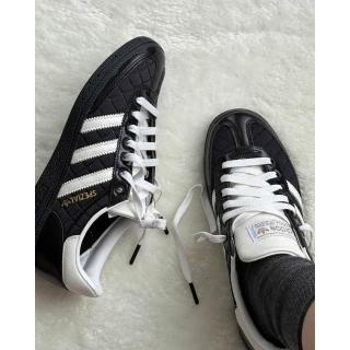 【adidas 愛迪達】Adidas Originals Handball Spezial 小香風 菱格紋 漆皮 拼接 黑白 JP5669