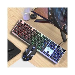 GTX350發光鍵鼠套裝懸浮鍵盤機械手感電競遊戲鼠標鍵盤