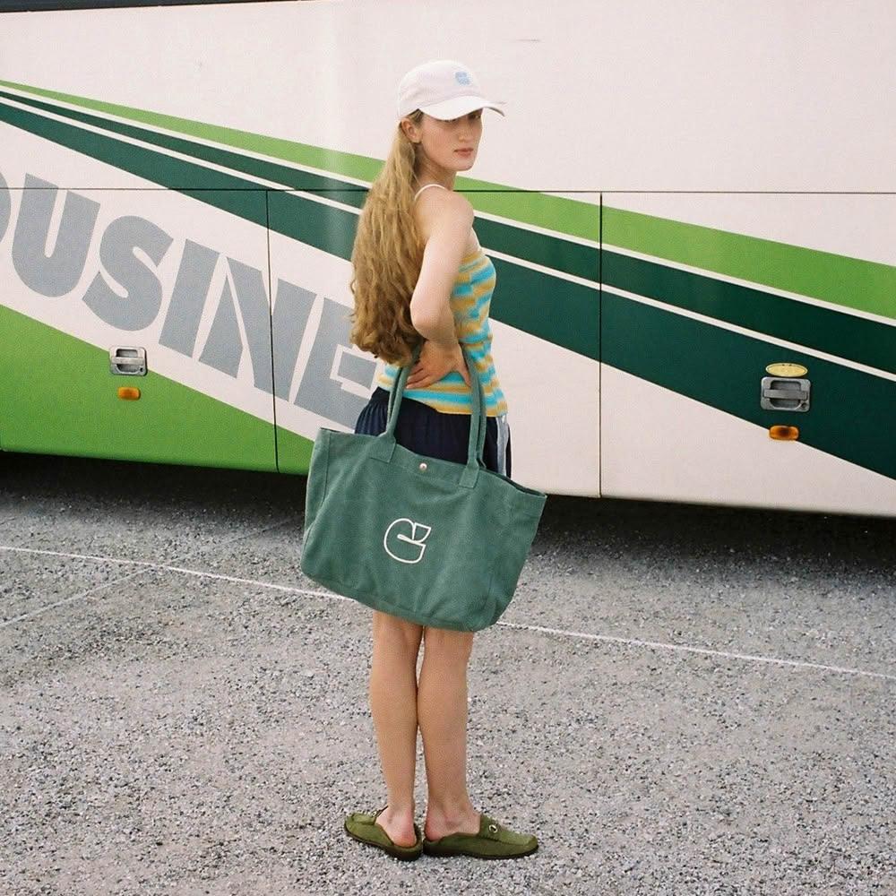 【Carlyn】預購 韓國 CARLYN New Logo Eco Bag 全新標誌刺繡復古托特包 H75135010 共六色