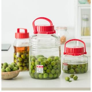 【ADERIA】ADERIA日本石塚硝子 日本製玻璃梅酒罐 1L/2L/3L/4L｜醃漬罐儲存罐 釀酒罐 玻璃儲存罐 密封罐 提把罐