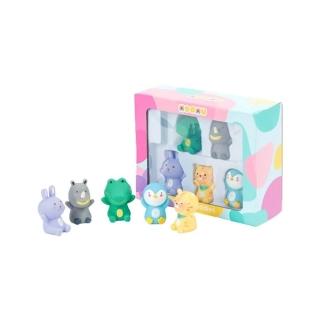 【MOOMU】積木指偶公仔5入-內附平裝繪本