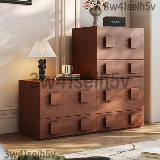 實木卡門柜 斗柜 客廳儲物櫃 電視機櫃 玄關櫃組合櫃 臥室床頭櫃 一體靠墻茶水櫃 超薄餐邊櫃 原木廚