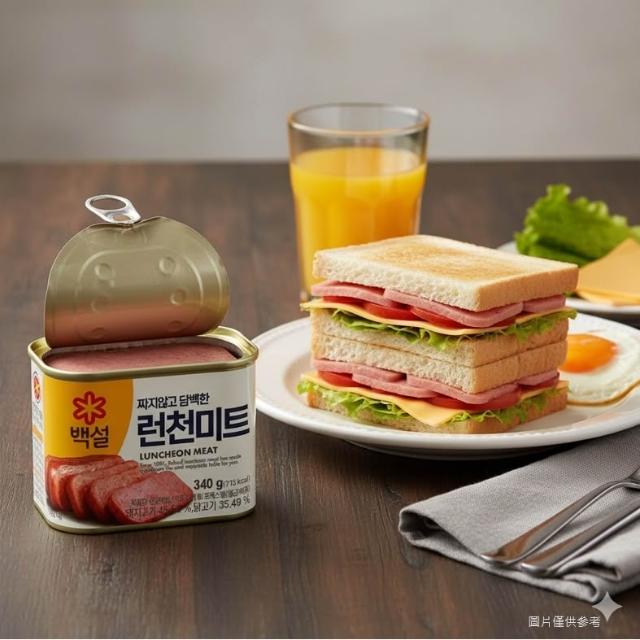 【CJ FOODS】韓國 CJ 白雪午餐肉 340g (午餐肉 火腿罐頭 Luncheon Meat)