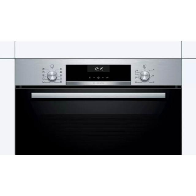 【BOSCH 博世】HBG536ES3 6系列 嵌入式烤箱 60x60cm 經典銀 自清功能 自動烹調