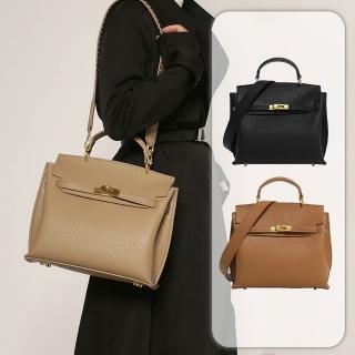 【MoonDy】包包女 手提包 斜背包 復古包包 大容量包包 黑色包包 公文包 律師包 質感手提包 荔枝紋包包 生日禮物