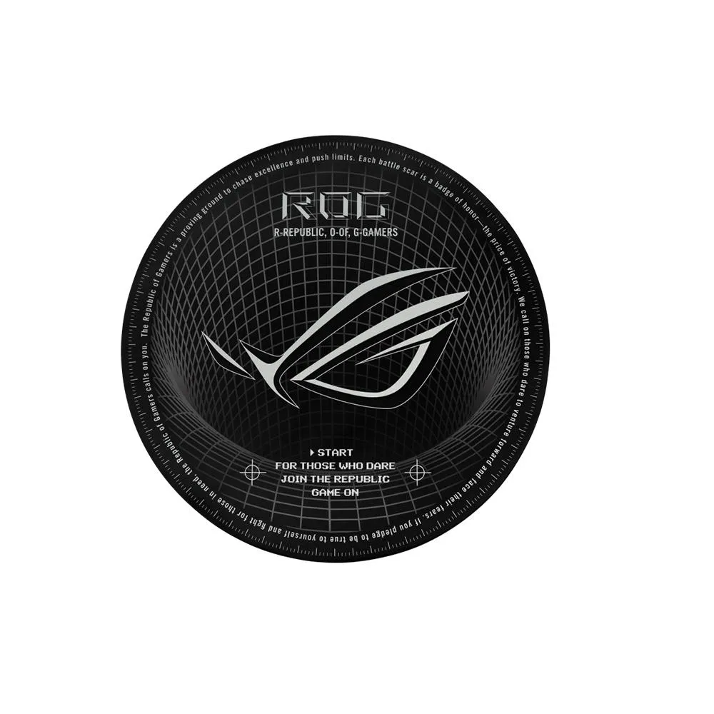 【ASUS 華碩】ROG Cosmic Mat II 電競地墊 防滑橡膠底座 平紋針織布料 易於清潔 穩固耐用 防滑地墊 黑色地墊 地墊