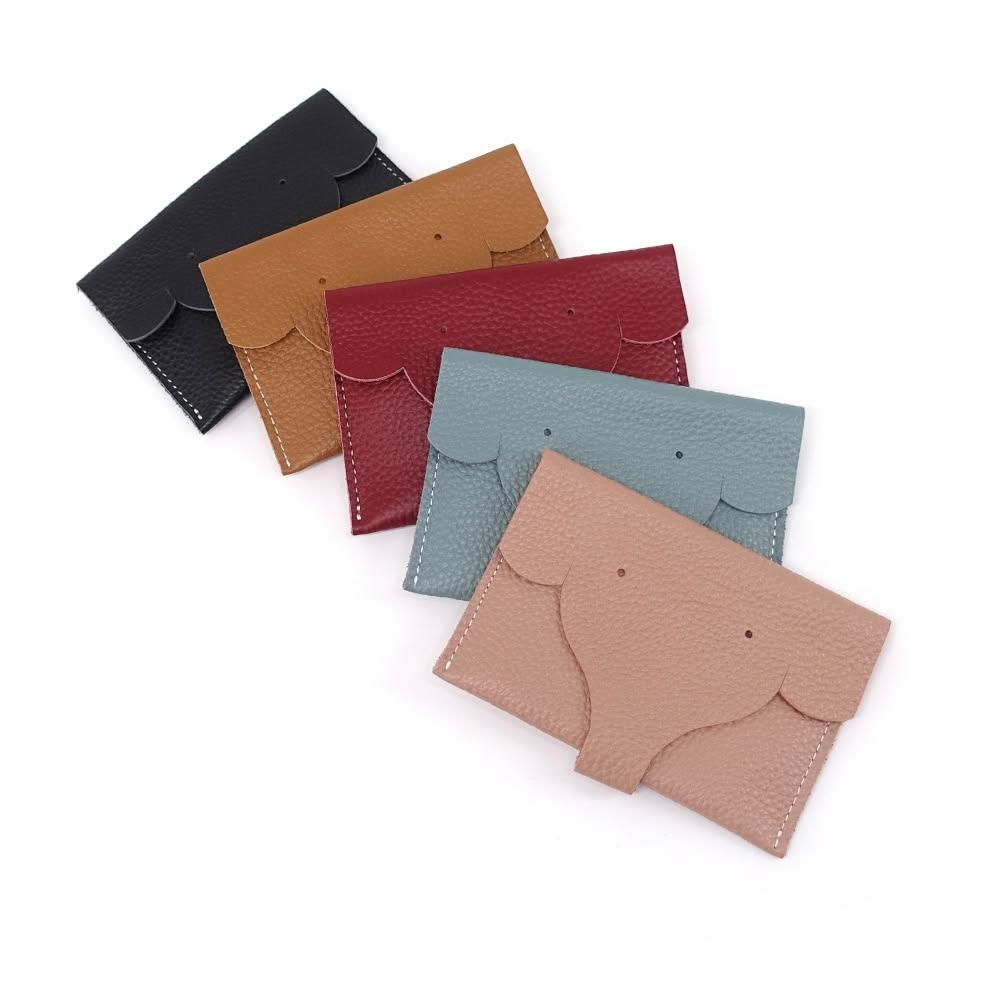 【LouiseC.】Tree House 牛皮大象造型卡片零錢真皮包-5色(YS205)