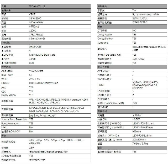 【HERSUN 豪爽】( SUNVIEW )50吋 QLED量子點智慧連網液晶顯示器 4K VIDAA TV(HS-Q50VK03)